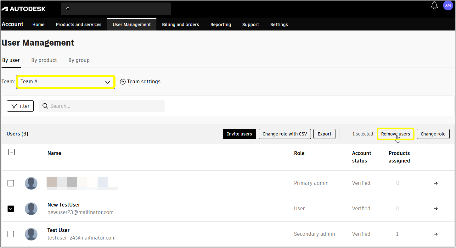 Autodesk user management: How to assign a license to a user