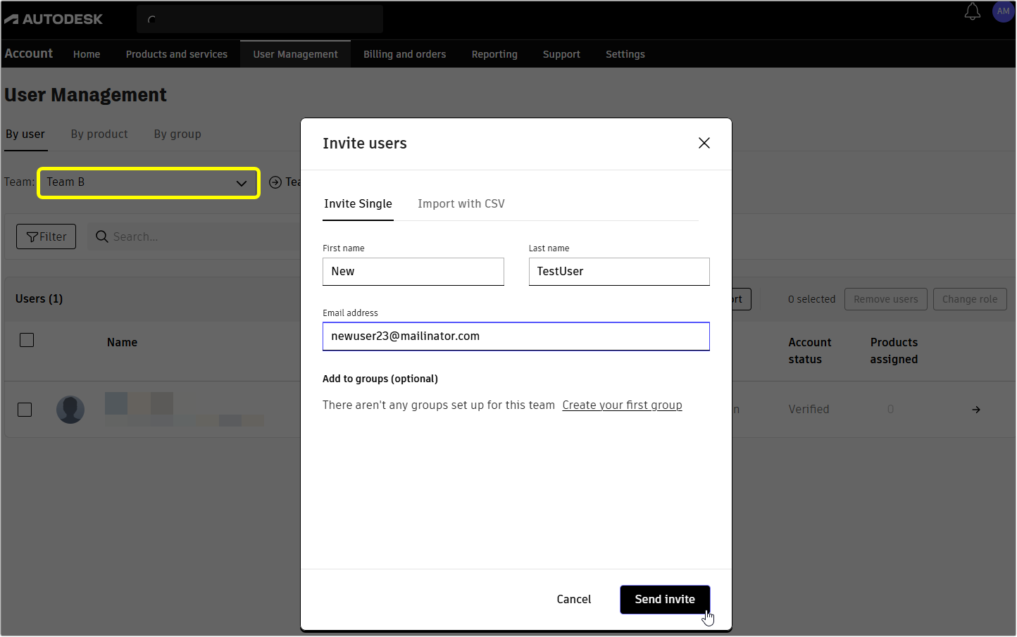 Autodesk user management: How to assign a license to a user
