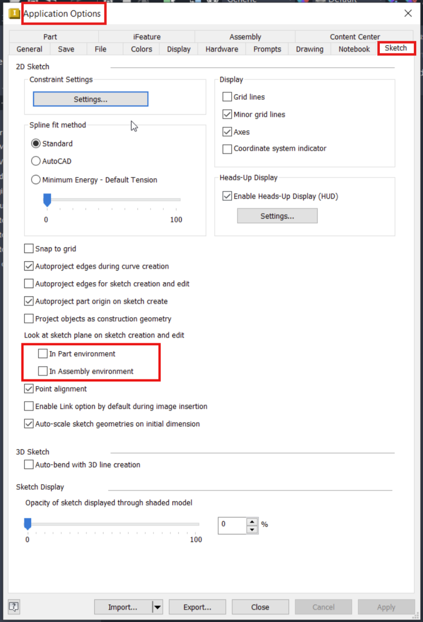 Inventor's focus jogs to other face when creating a sketch