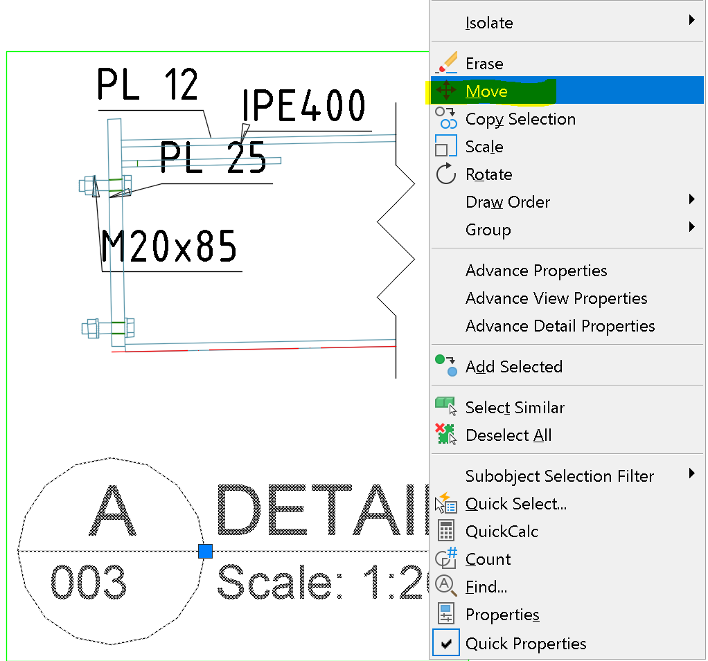 How to set the position of title of callout view on drawings in Advance ...