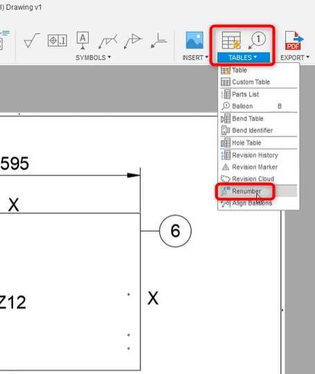How to renumber a component from one item number to another item number in the parts list on a ...