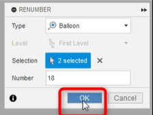 How to renumber a component from one item number to another item number in the parts list on a ...