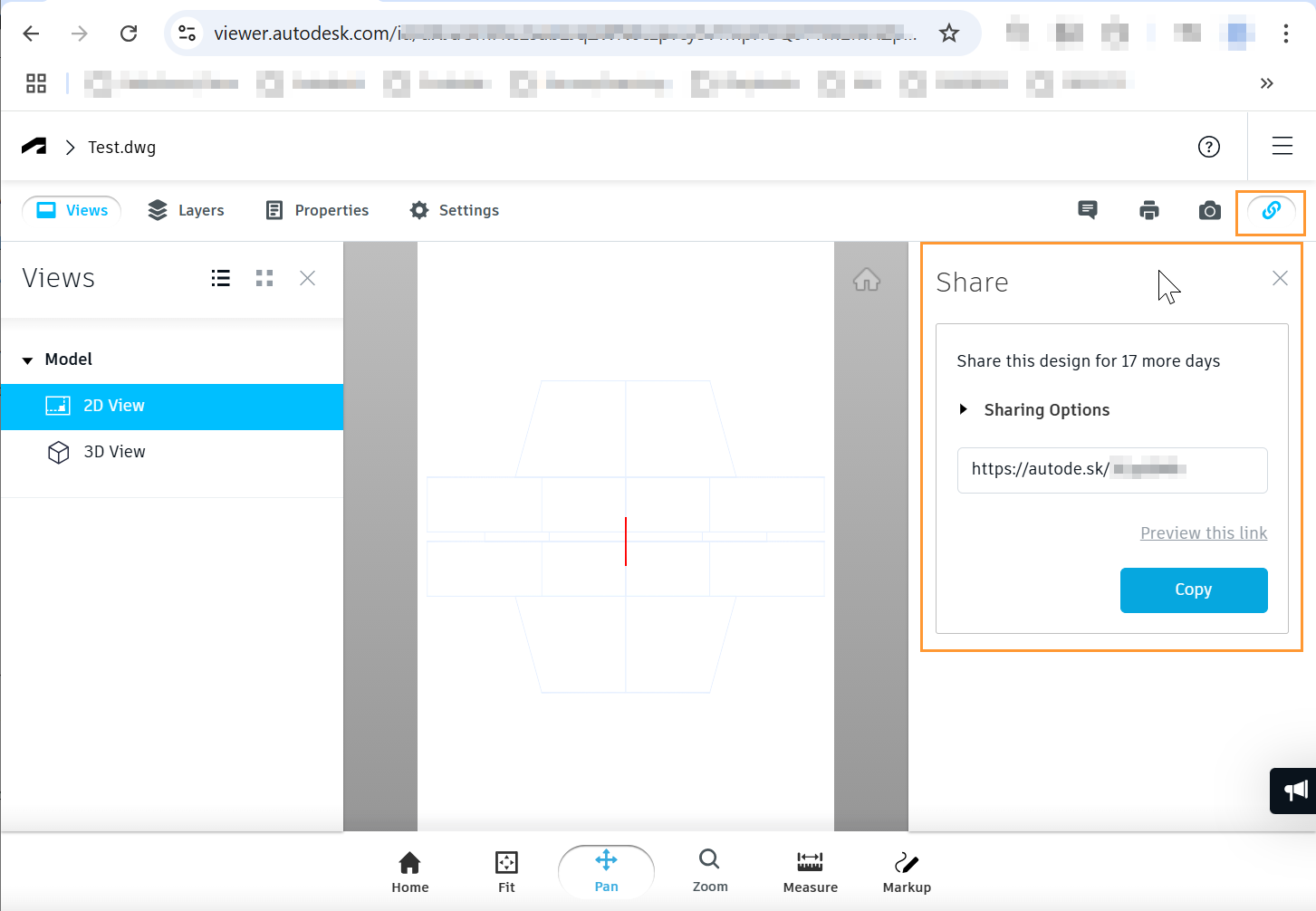 "Share" feature still available for Autodesk Viewer after removing ...