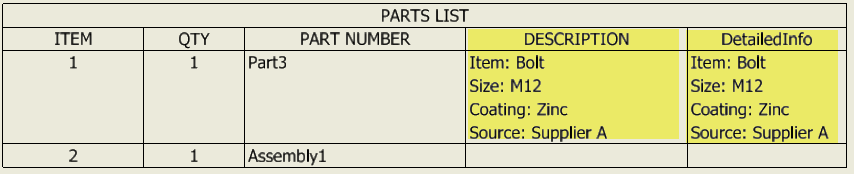 How to insert multiline values in the Inventor iProperties