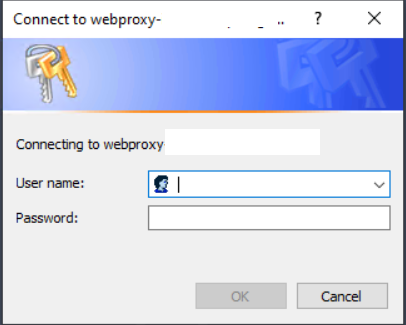 AutoCAD popping up "Connect to proxy:8080" or "Connecting to proxy ...