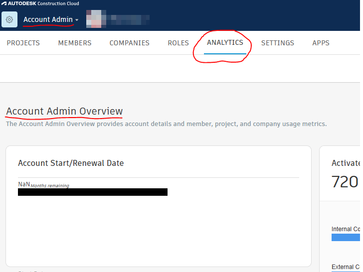 Nan Months Remaining Message Shows Up While Checking For Account Expiration Date In Bim 360