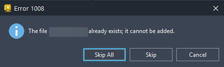 "Erro 1008 - O arquivo ' ' já existe" aparece quando você adiciona ou faz check-in de arquivos ...