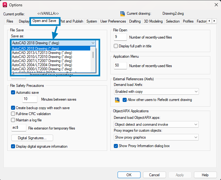 Compatibility Of Dwg Files Saved In The Latest Version Of Autocad Products With Previous