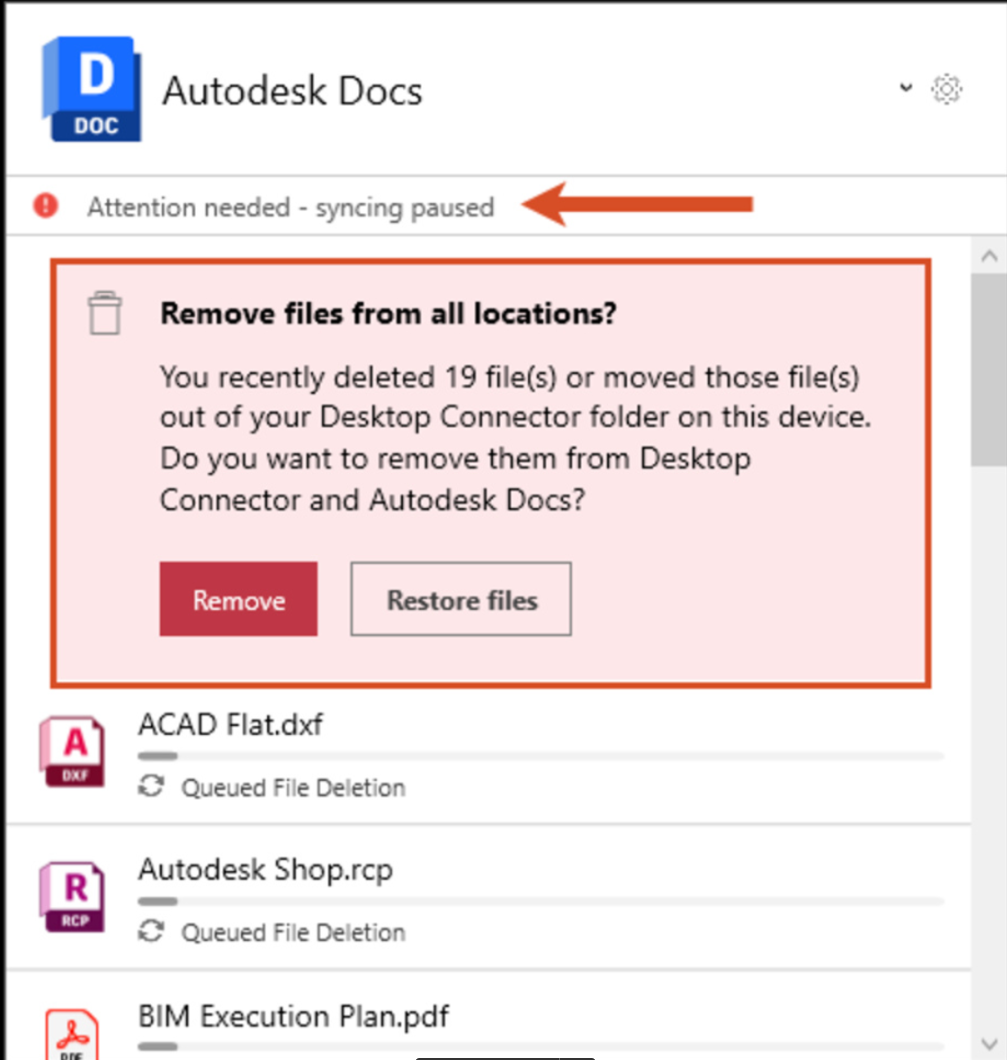 Can the scenario of deleting of files by mistake be detected and ...