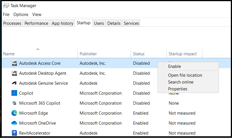 How to stop Autodesk Installer process from being automatic startup?