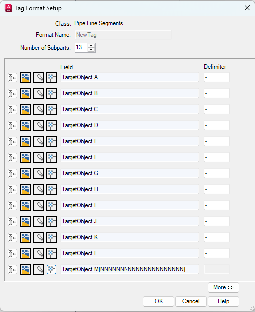 "The format expression string cannot be longer than 255 characters ...