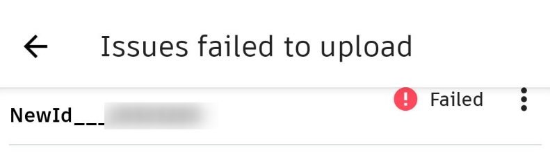 "Failed to sync issue" when attempting to sync issues from the BIM 360 mobile app