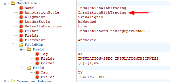 Insulation symbol with tracing spec annotation missing on Isometric ...