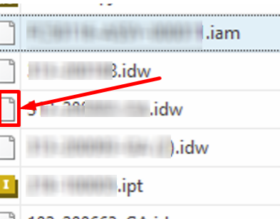 The Inventor icons are displayed in white in Vault