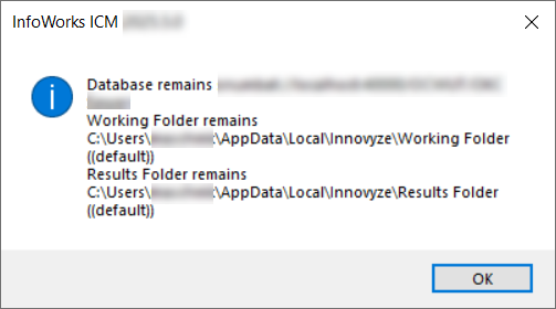Unable to open recent database in InfoWorks ICM