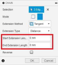 How to extend 3D toolpaths in Inventor CAM and Fusion