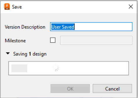 OK button in save dialog box window is greyed out in Fusion