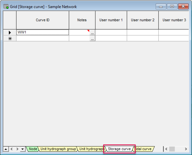 Where to find InfoSWMM storage curves in ICM SWMM