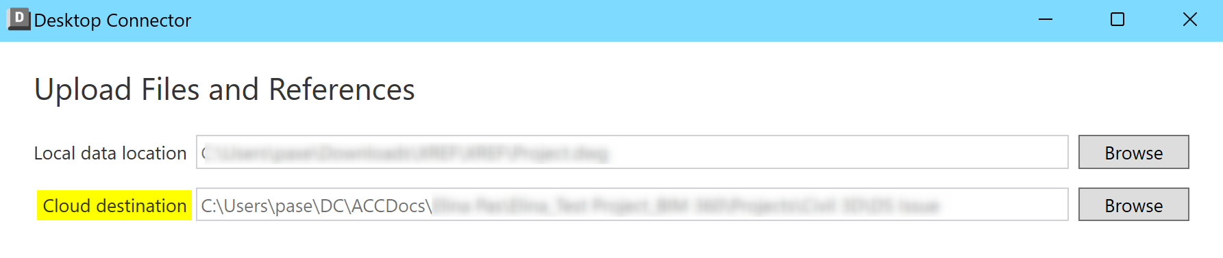 How to upload a DWG file with the linked XREFs to Autodesk Construction Cloud