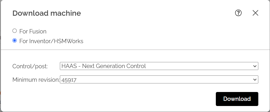 How to find or create a machine configuration for Inventor CAM