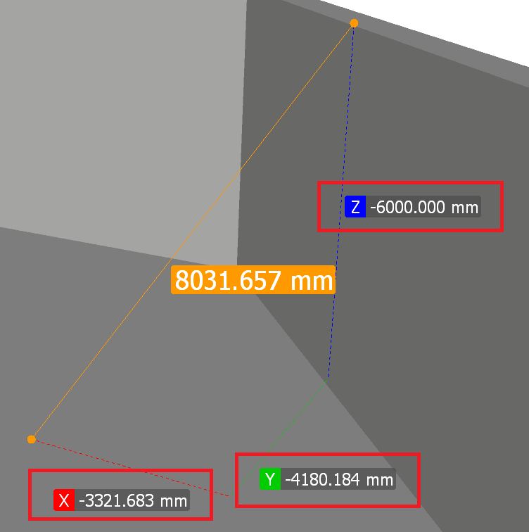How to enable XYZ measurement values in Navisworks