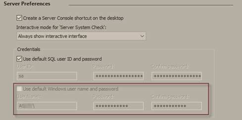 Cannot change impersonation user during Vault Upgrade when using a Windows account