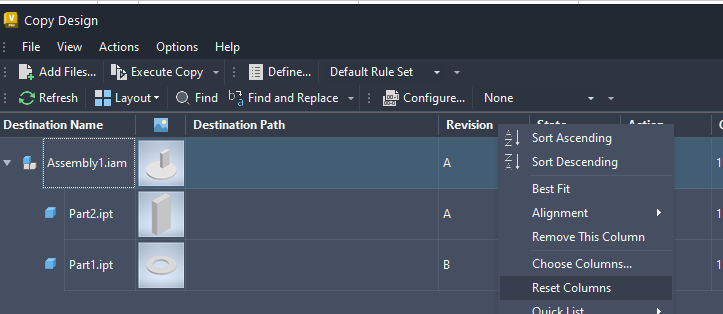 Vault crashes with Customer Error Report (CER) when trying to run Copy Design on specific files