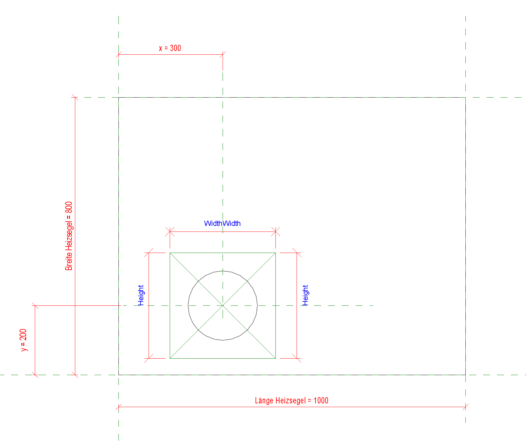 Create positionable connection points for heating/ventilation in Revit