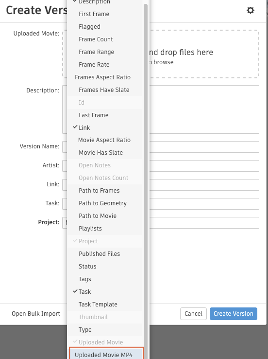 开始使用 Flow Production Tracking 中的自定义 （DIY） 转码