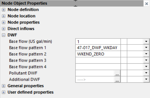 Converting ICM SWMM networks to InfoWorks networks: Base Flow