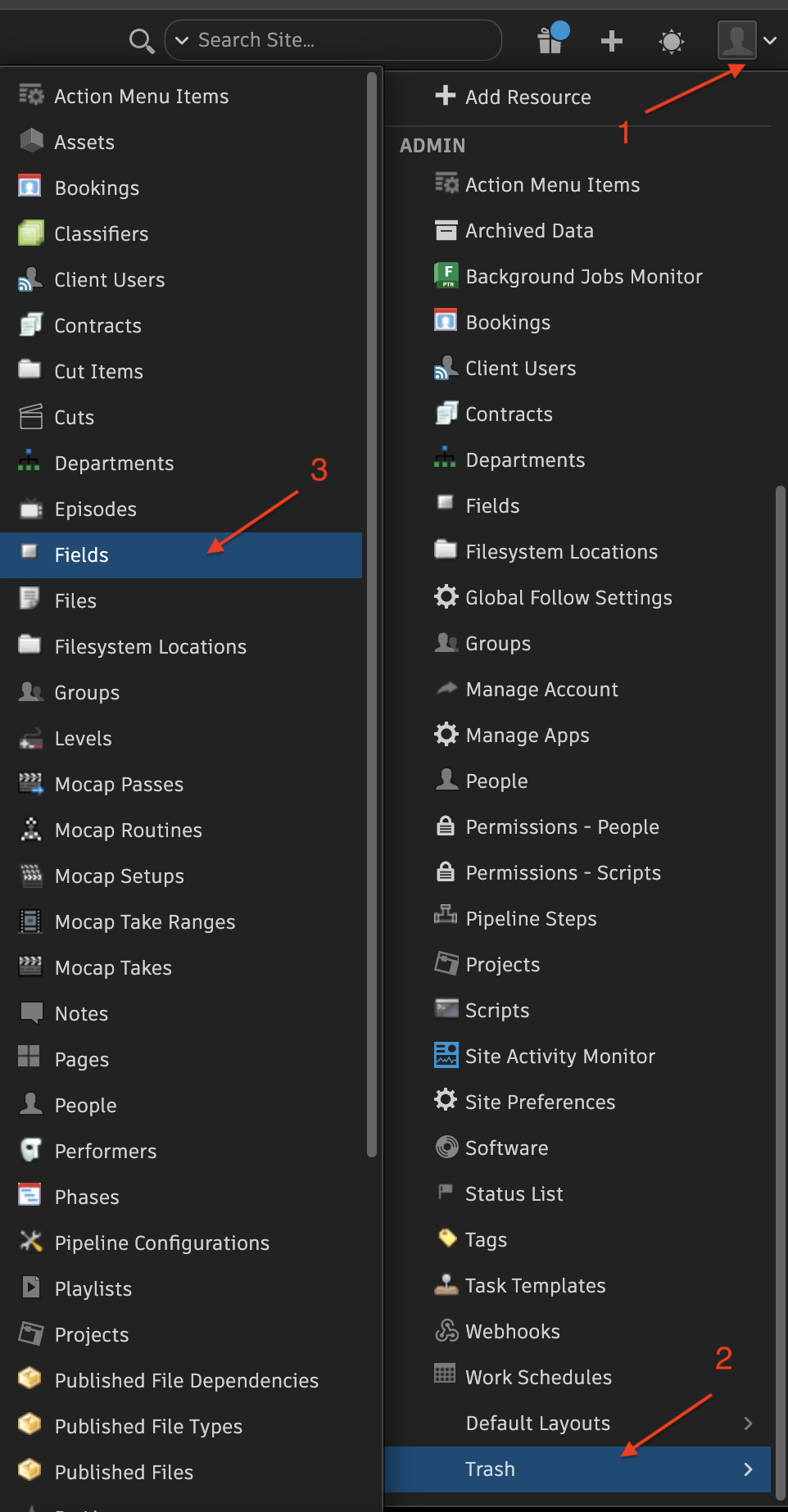 Need to restore a field that was deleted by accident in Flow Production ...