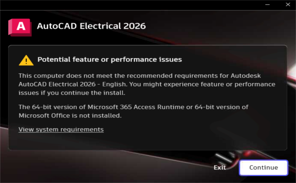 “Potential feature or performance issues: This computer does not meet the recommended ...