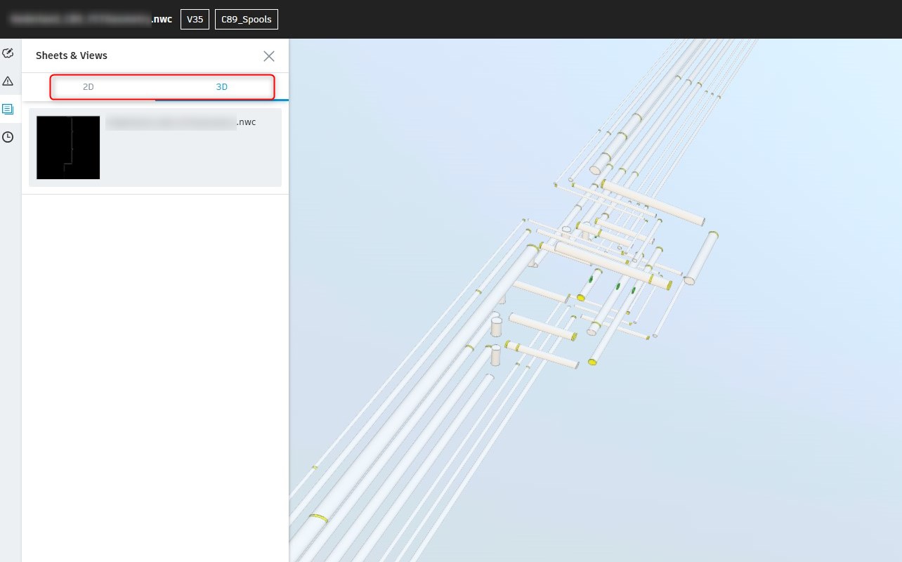 BIM 360 또는 Autodesk Docs에서 호스팅되는 Navisworks 모델에 시트를 추가할 수 있습니까?