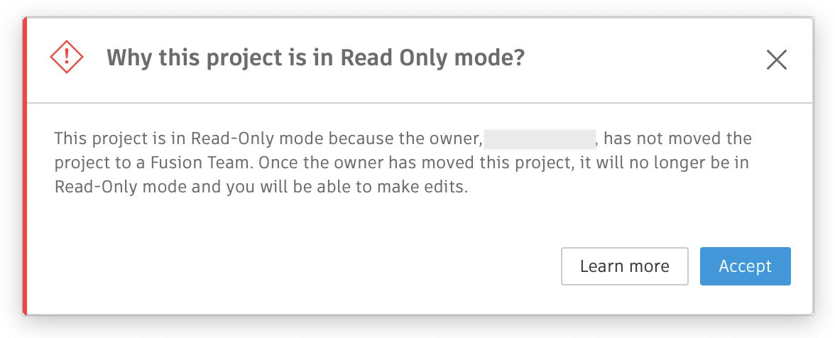 "Read Only" in Single-User Storage after upgrading to Fusion Team Hub