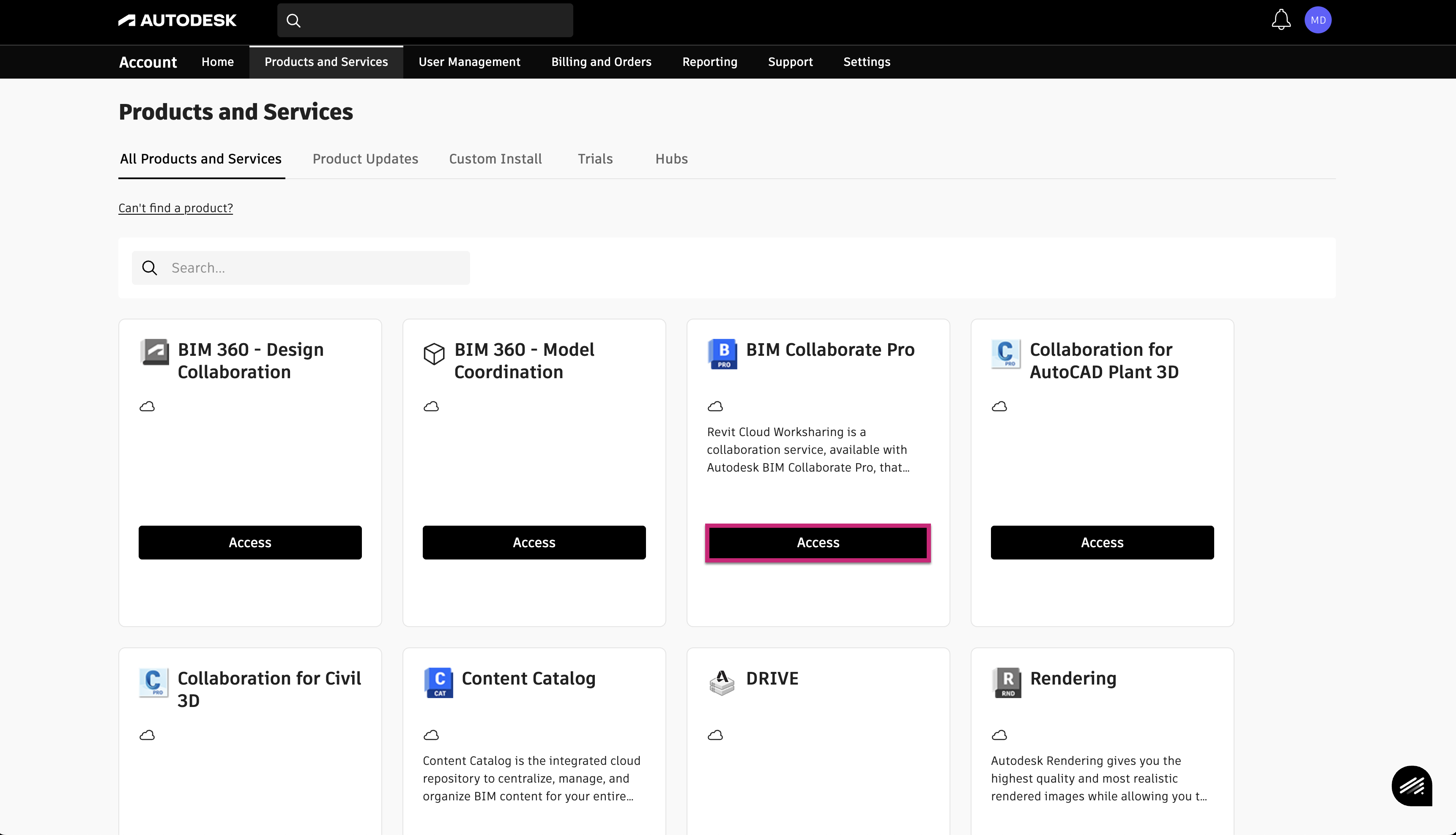 How to create a BIM 360 or ACC Account Hub