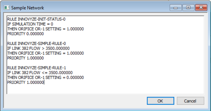 Where to find InfoSWMM initial status and simple control data in ICM SWMM