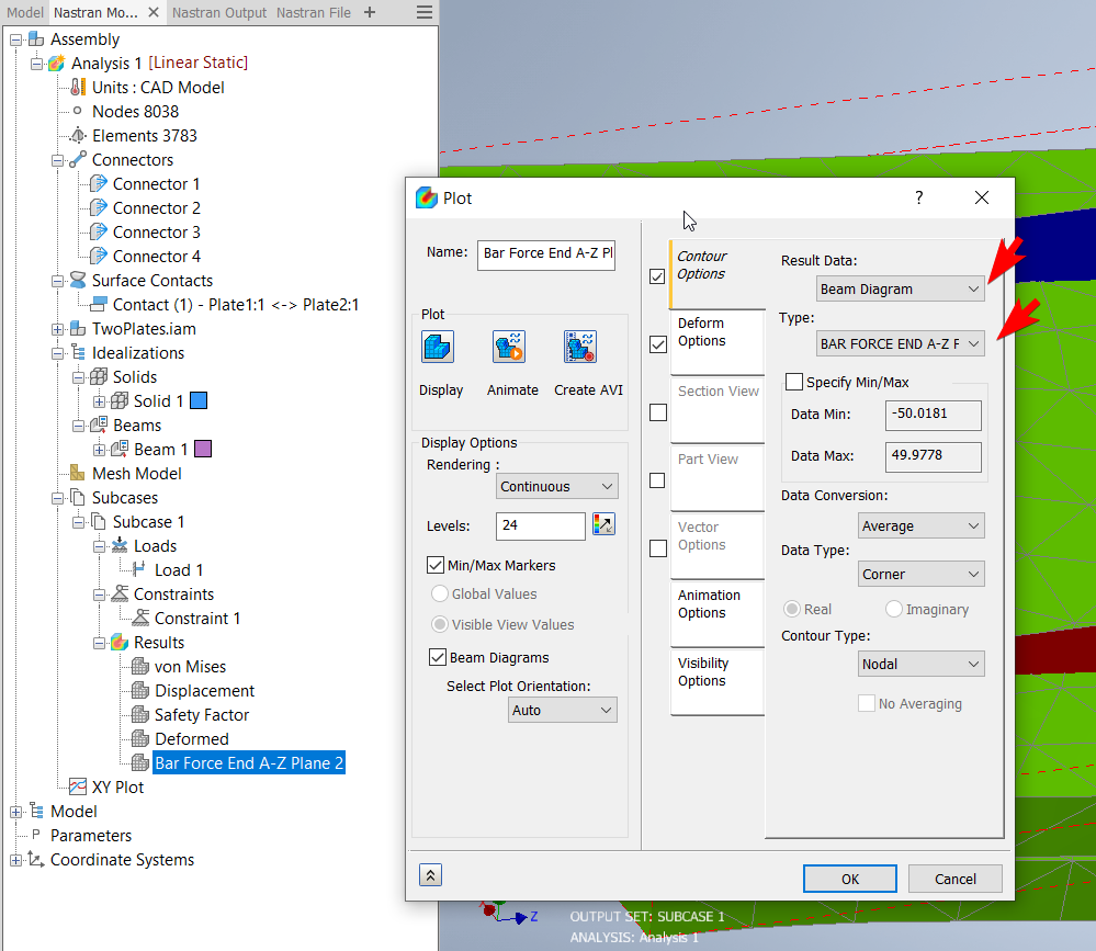 如何在 Inventor Nastran 中读取已建模梁中的应力