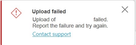 "Upload failed" when importing a Fusion design with configurations