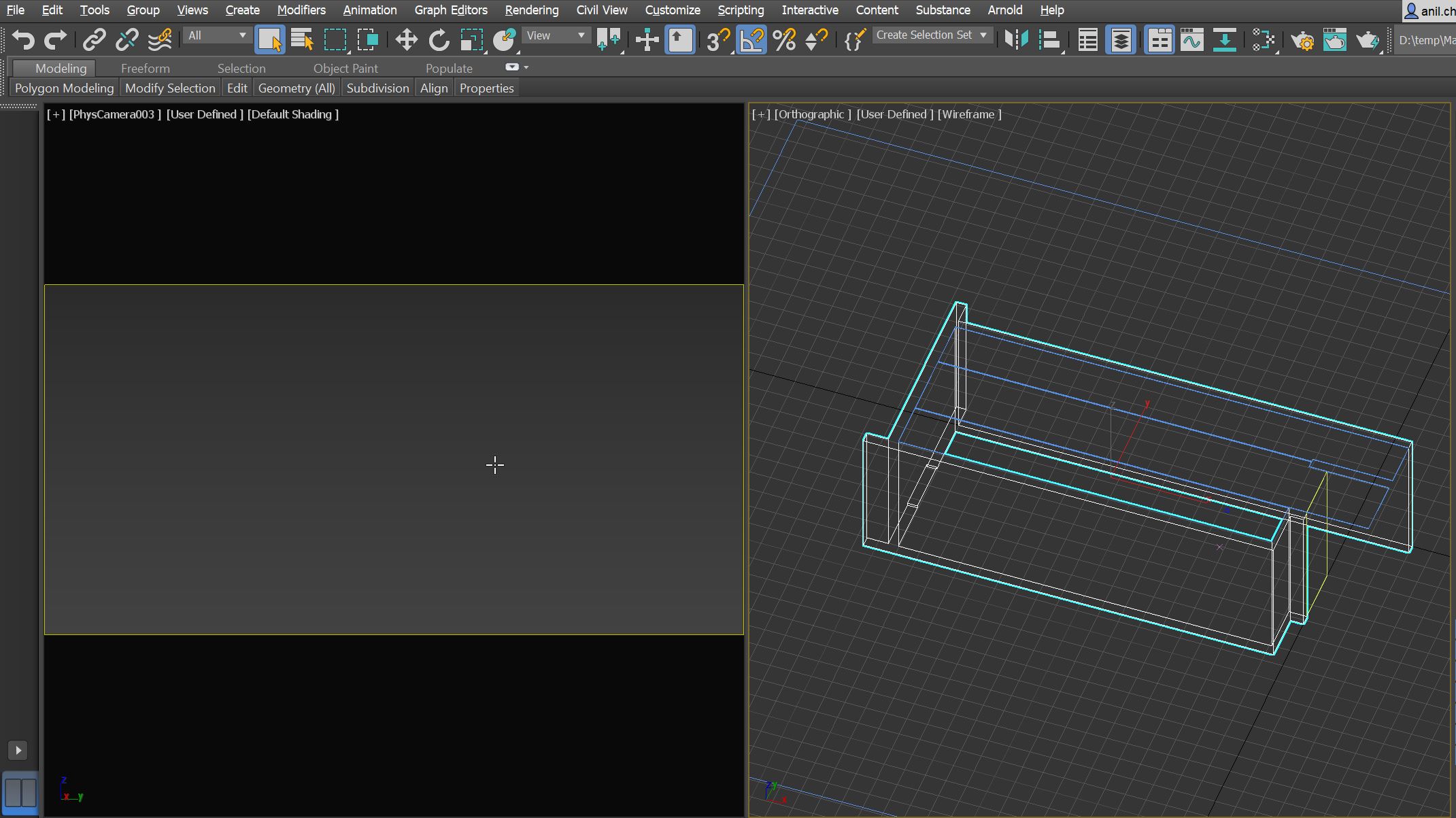 Black or blank viewport after opening file into 3ds Max