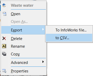 How to export pattern data from InfoWorks ICM