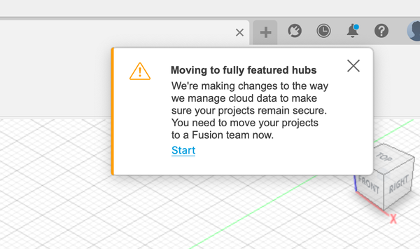 Moving to fully featured hubs in Autodesk Fusion