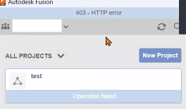 "Operation Failed", "ERROR_HUB_SUSPENDED", or "403 - HTTP error" when attempting to create a ...