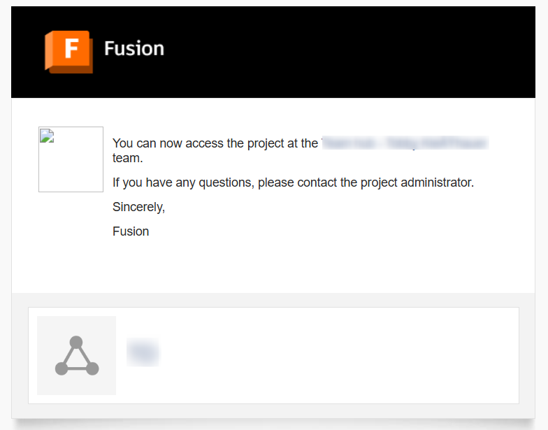 "You can now access the project at the [...] team." email notification after migration to Fusion ...