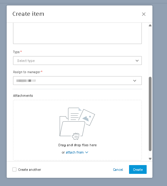 Different forms appear when creating Submittal items in ACC Build