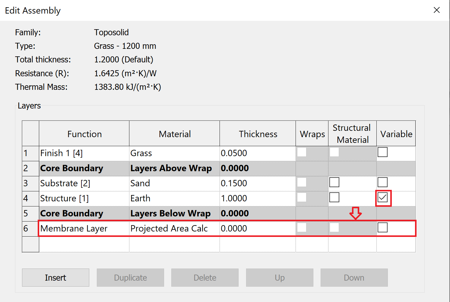 Projected Area parameter is not available for Toposolid in Revit