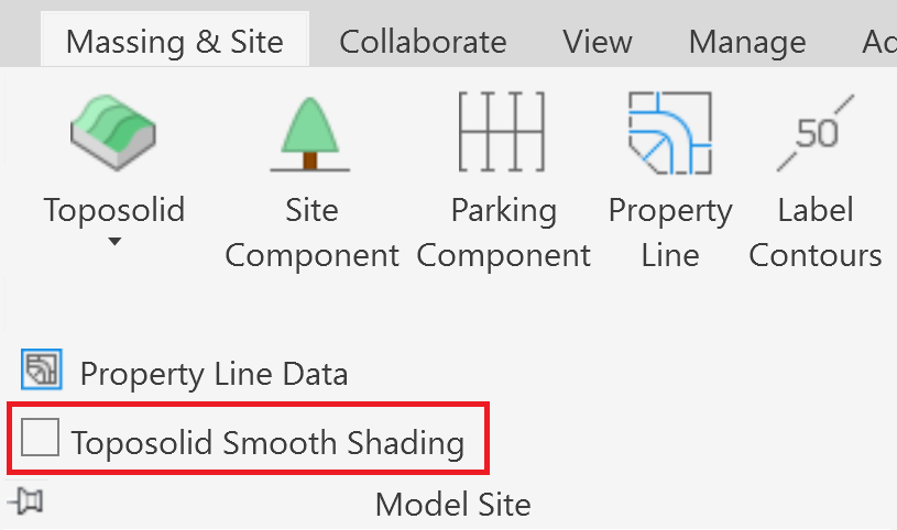 Is it possible to display a smooth surface of Toposolid in Revit?