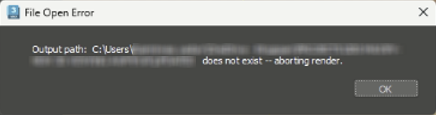 File Open Error When Rendering in 3ds Max