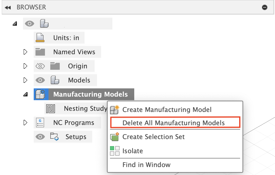 "There are no components available to nest" while creating a nest study in Fusion