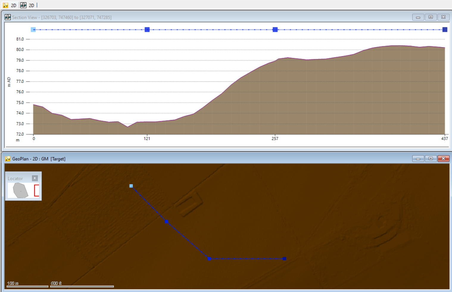 Generating cross section views in InfoWorks ICM