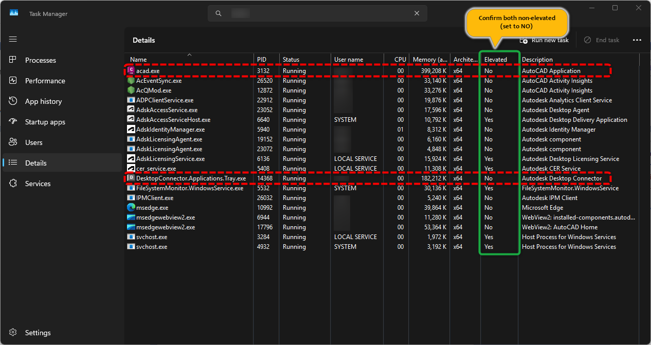 "Requested service not available" in Start tab in AutoCAD Products